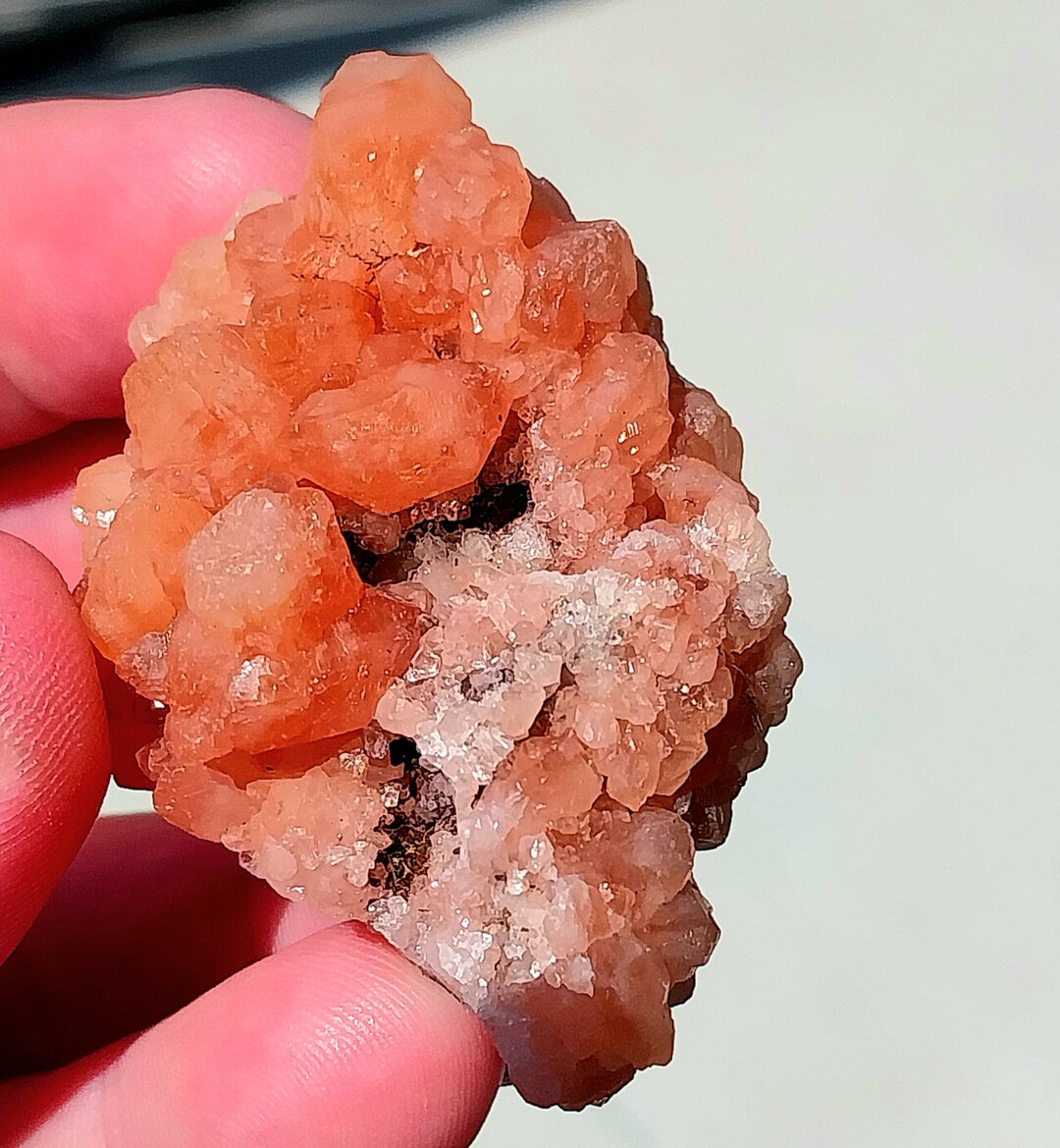 Colorful UV Reactive Pink Rose Skeletal Calcite From Madagascar Pink ...