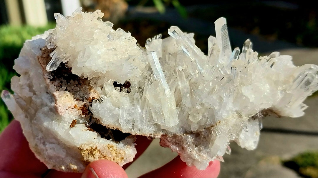 Awesome Large Needle Quartz With Cave! Clear Quartz Specimen. Lumerian ...