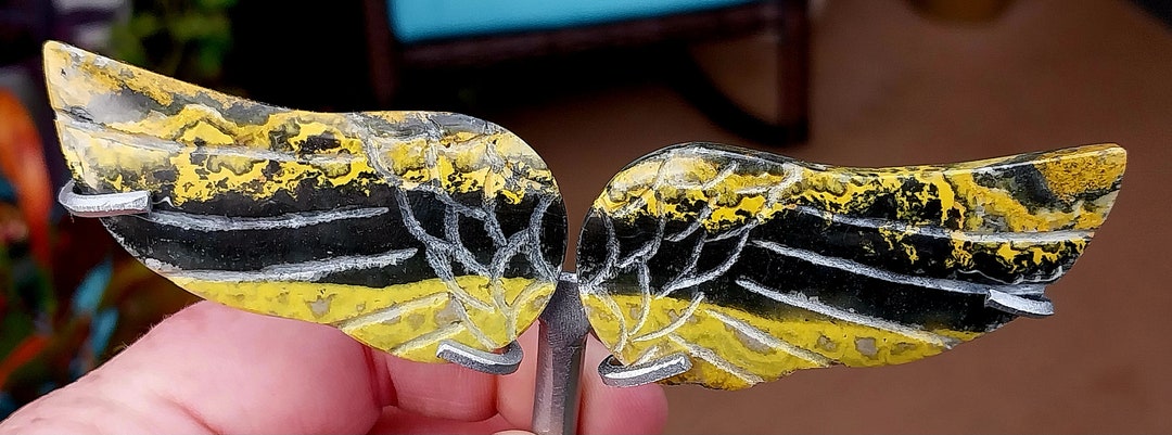 Beautiful Bumblebee Jasper Angel Wings. Bumblebee Jasper Wings ...