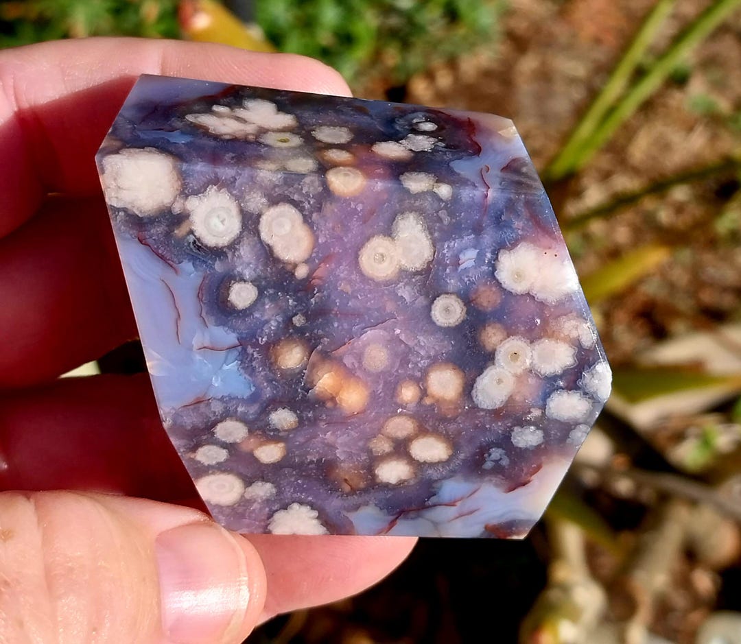 Light Blue Flower Agate Freeform Flower Agate Freeform. Flower Agate ...