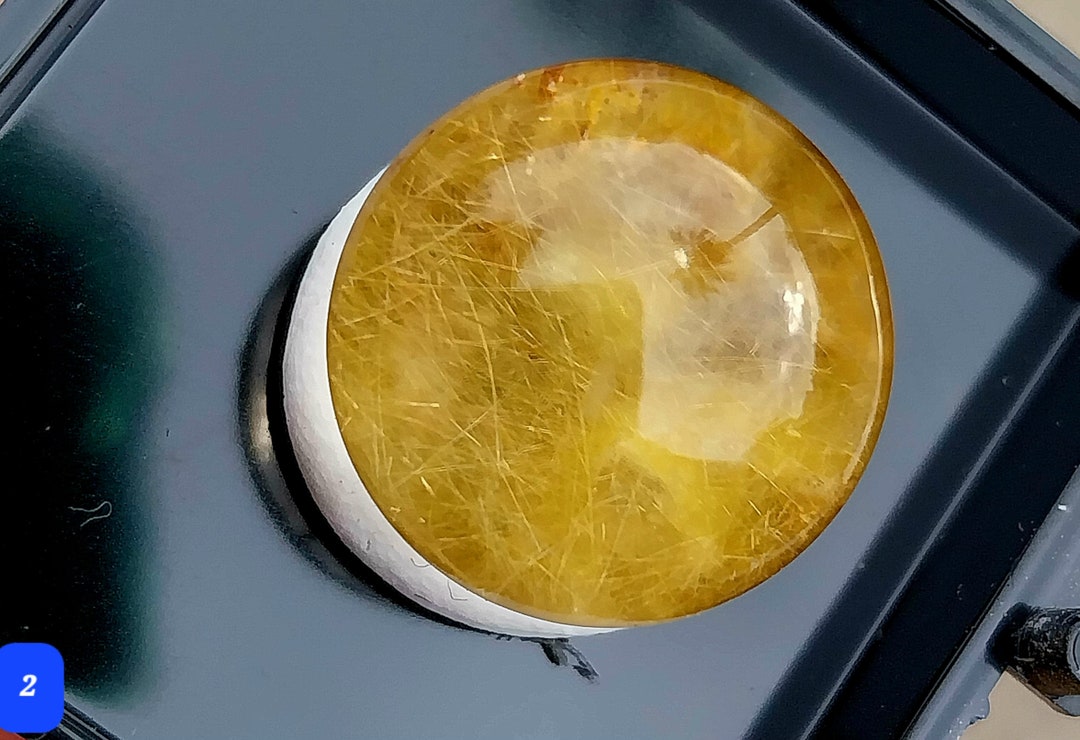 High Quality 15 Mm Gold Rutile Garden Quartz Sphere. Rutilated Quartz ...