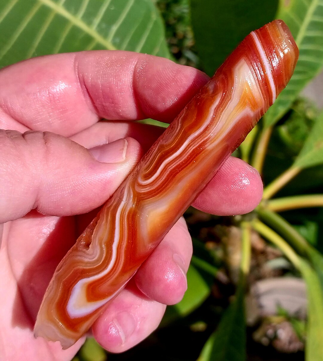 Marvelous Red Gobi Eye Agate Witch Finger Palmstone! Gobi Eye Agate ...