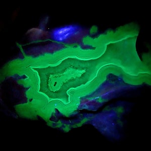 LARGE Highly UV Reactive Volcano Agate Skull Agate Skull. Volcano Agate ...