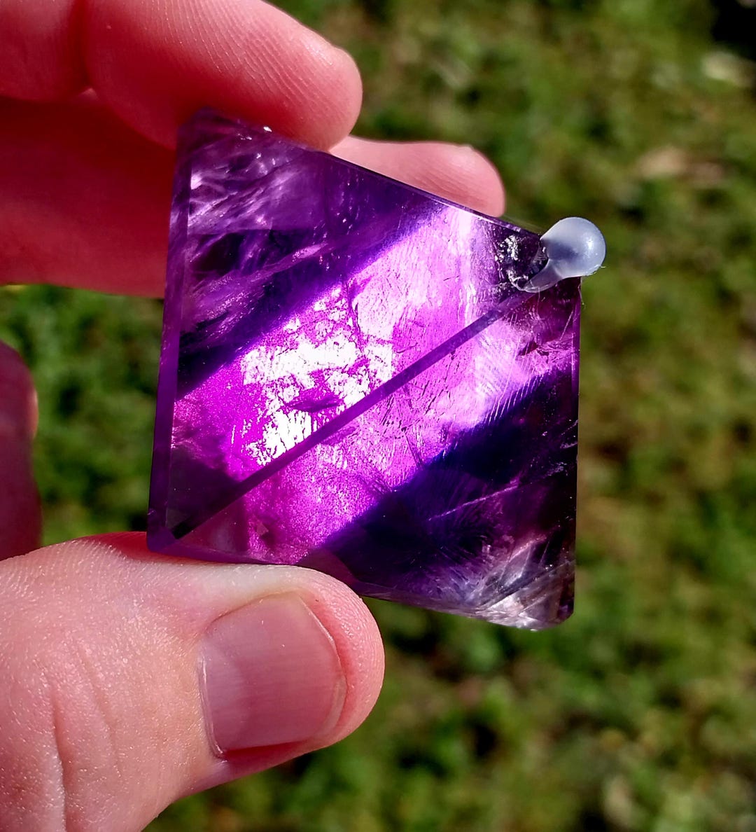 Top Quality Rainbow Amethyst Pyramid With Phantoms Amethyst Freeform ...