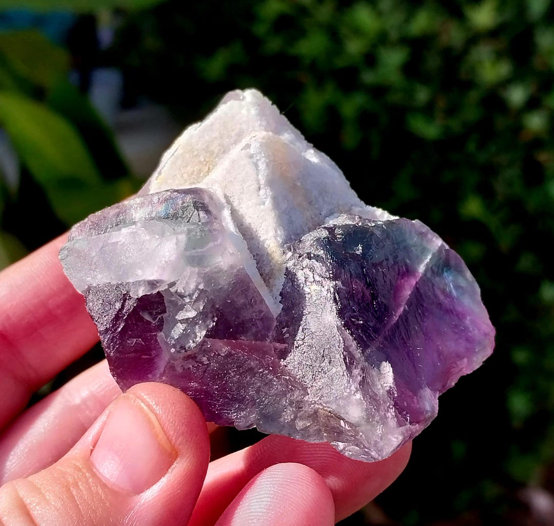 UV Reactive! Blue and Purple Sugar Druzy Fluorite Specimen. Sugar ...