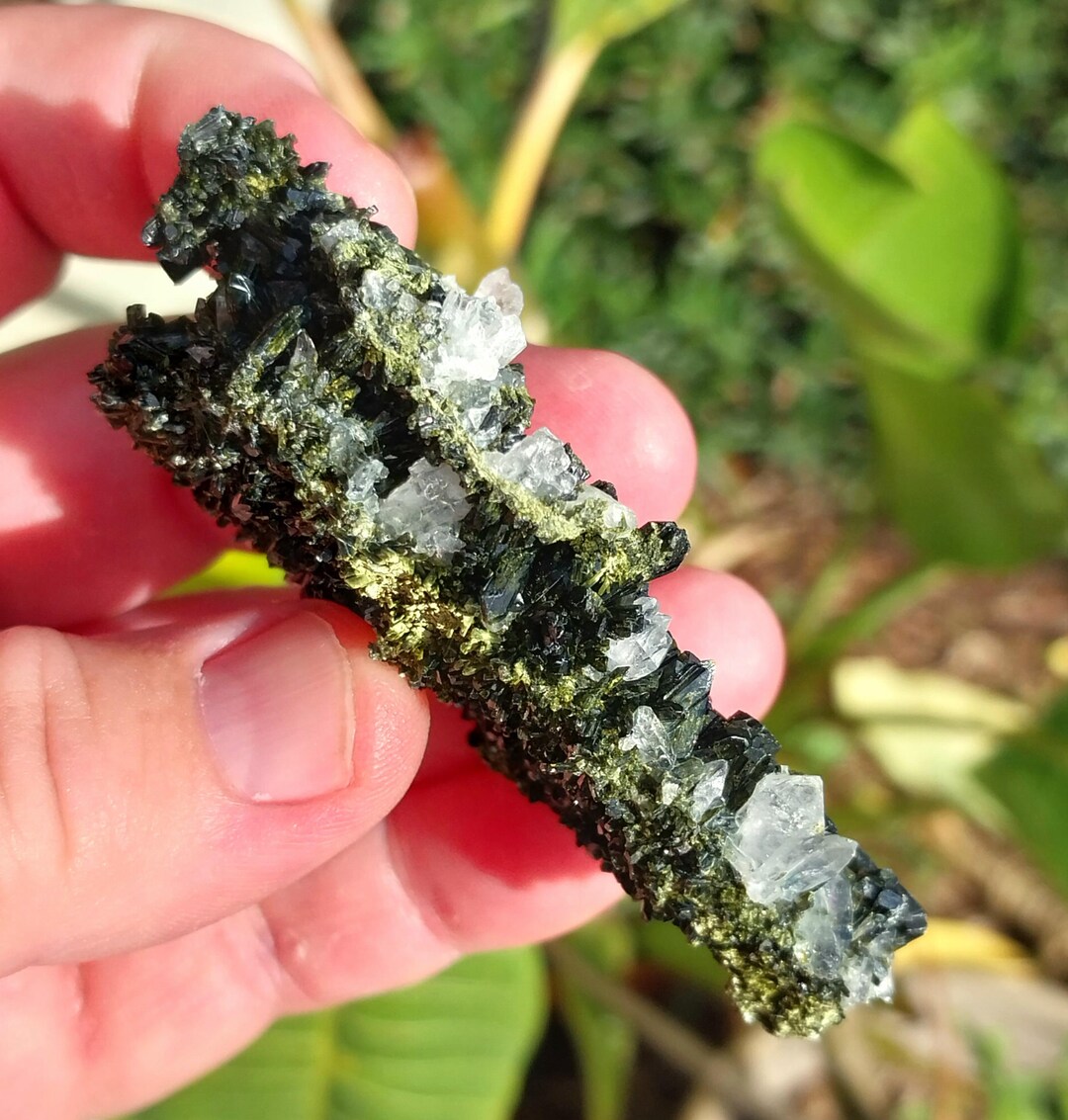 Epidote Spectrolite Forest Fairy Quartz Specimen! Epidote Specimen ...
