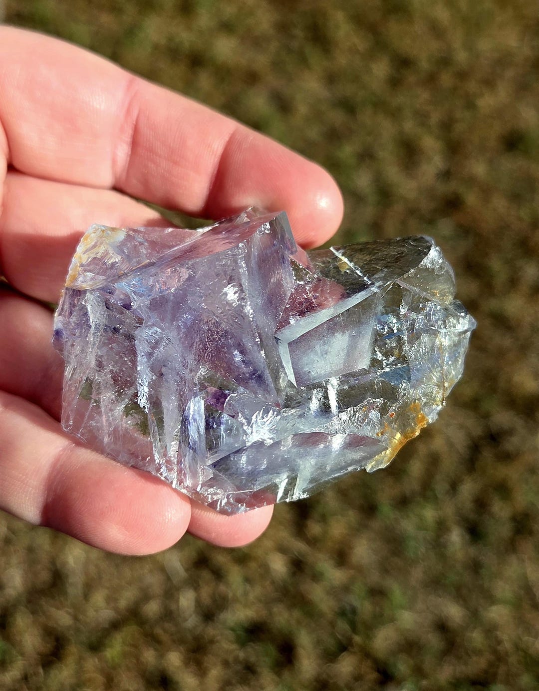 Amazingly Clear Zoned Blue and Purple Cubic Fluorite Specimen From ...