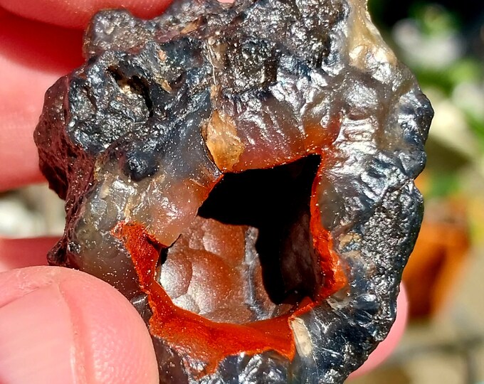 UV Reactive. Very Rare Red Fox Agate. Red Skin Agate. Crater Agate. Red ...