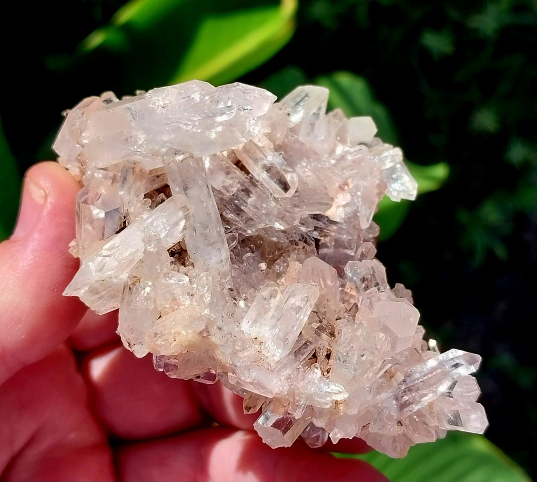 2 Sided Pink Lithium Quartz Specimen! Lithium Quartz. Quartz Cluster ...
