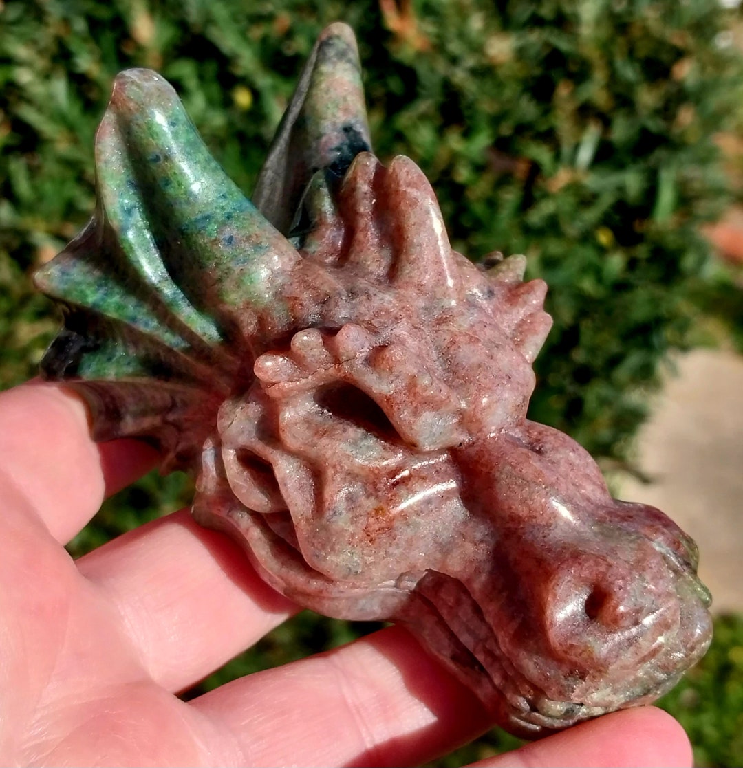 Unique Ocean Jasper Dragon Head. Jasper Dragon Head. Ocean Jasper ...