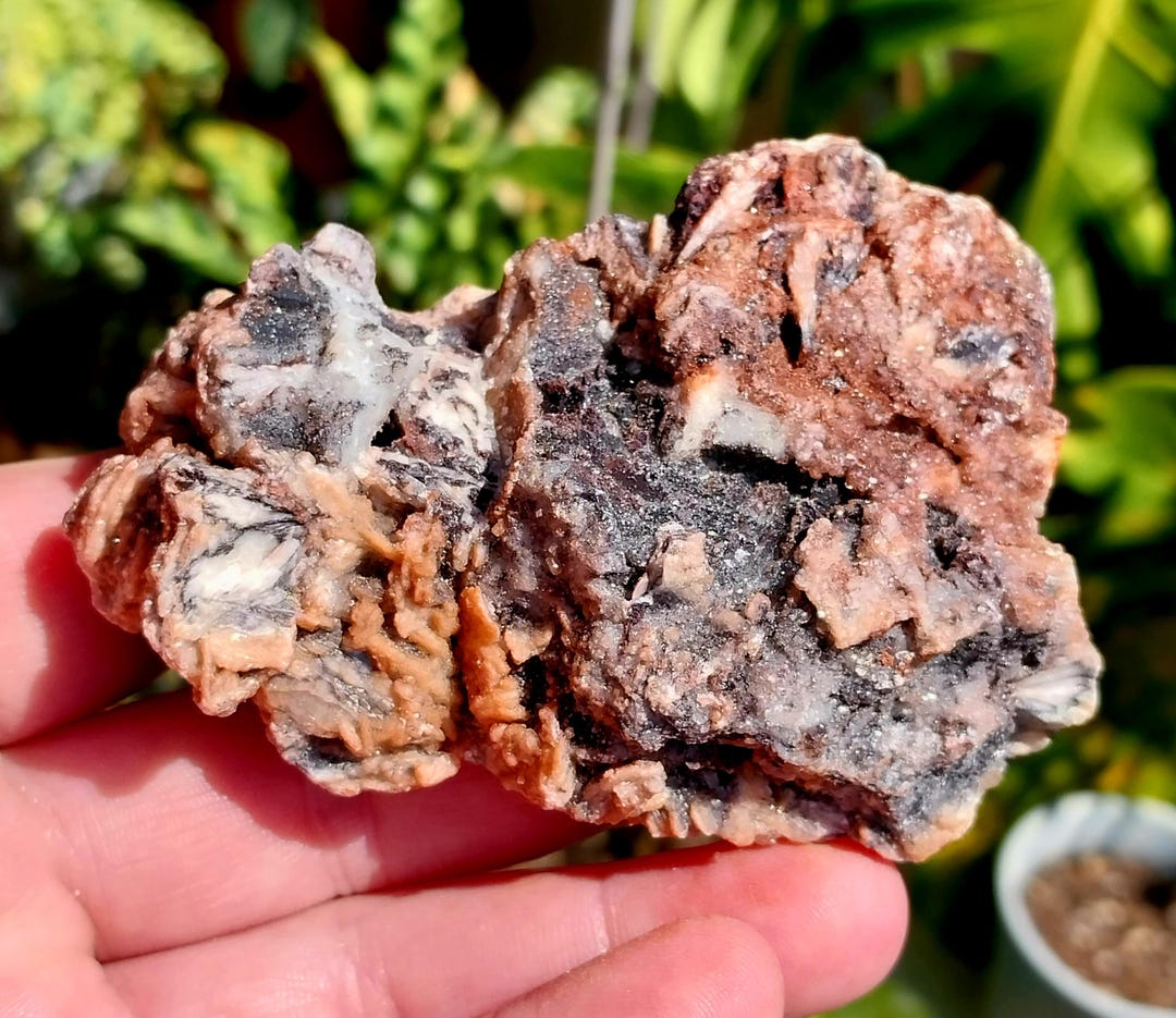 RARE Iridescent Pink Barite With Sugar Quartz on Matrix. Pink Barite ...