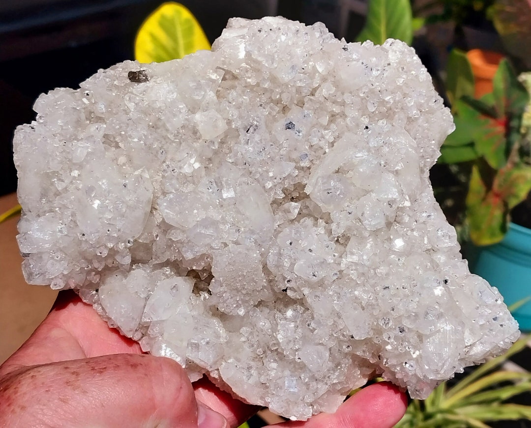 XL Super Clear Diamond Apophyllite Specimen! White Apophyllite. Clear ...