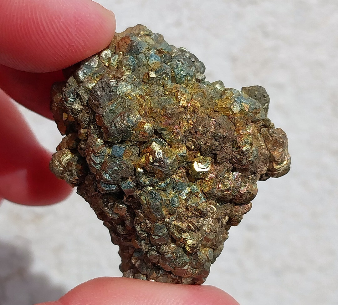Bi Color Iridescent Chalcopyrite After Marcasite Specimen! Pyrite ...