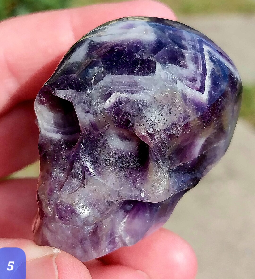 Pretty Purple Amethyst Skull! Dream Amethyst Skull. Crystal Skull ...