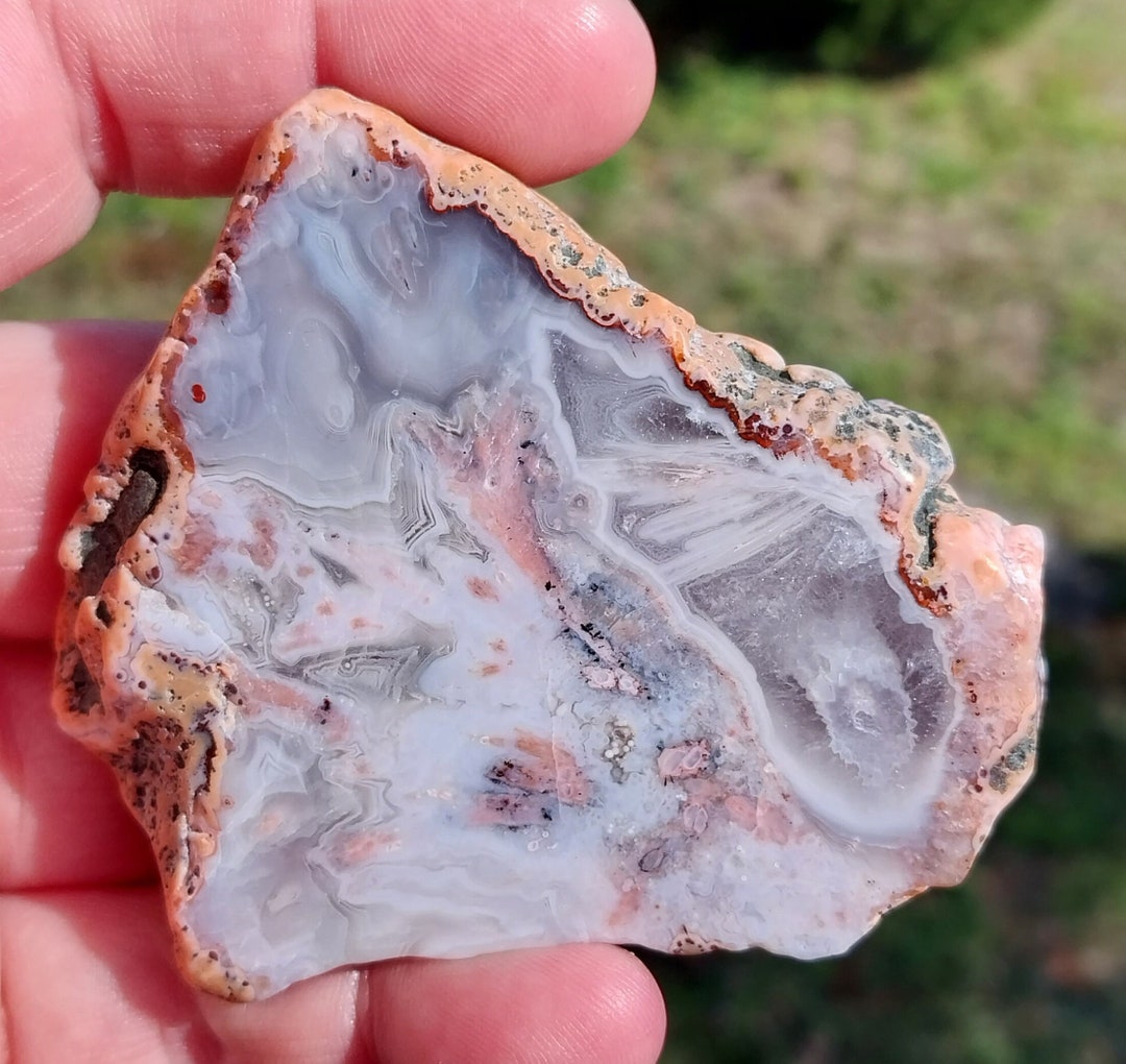 Rare Stunning Pink and Purple Agate Polished Slab. Pink Agate Slab ...