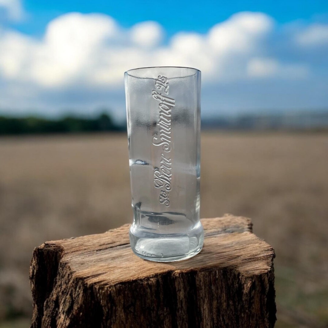 Smirnoff Vodka Glass Upcycled|small Gift Under 20|vodka Lover Gifts ...