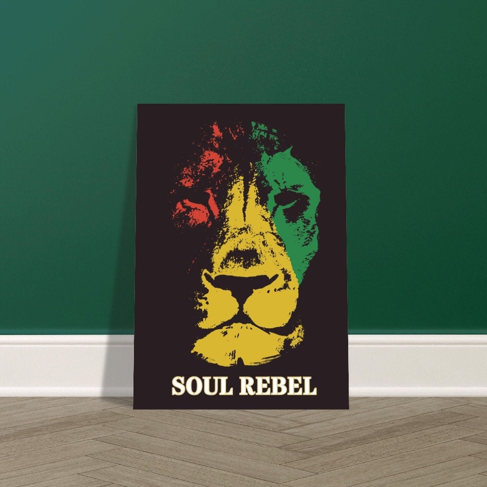 Rasta Lion Poster