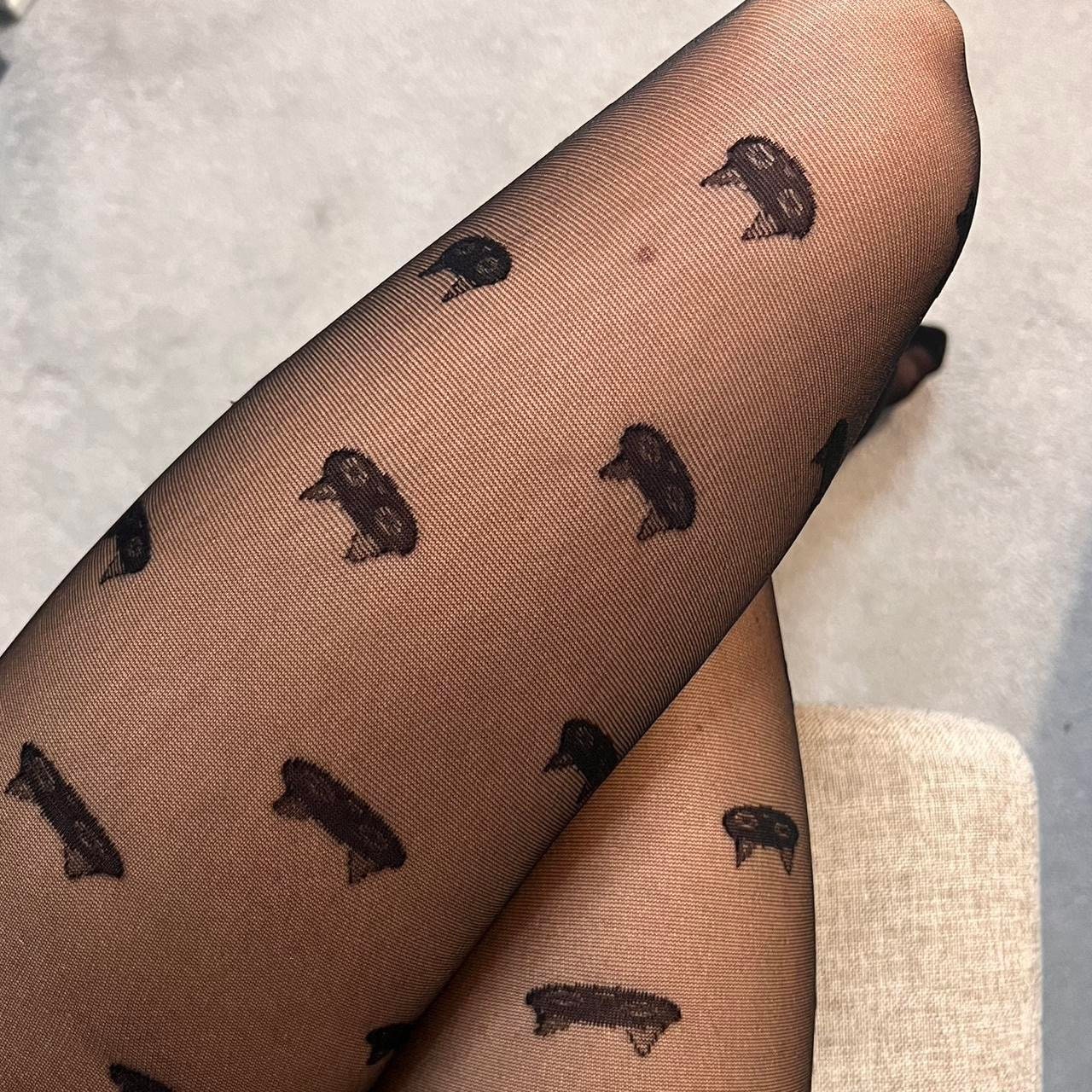 Rhinestone Patterned Black Tights - Etsy UK