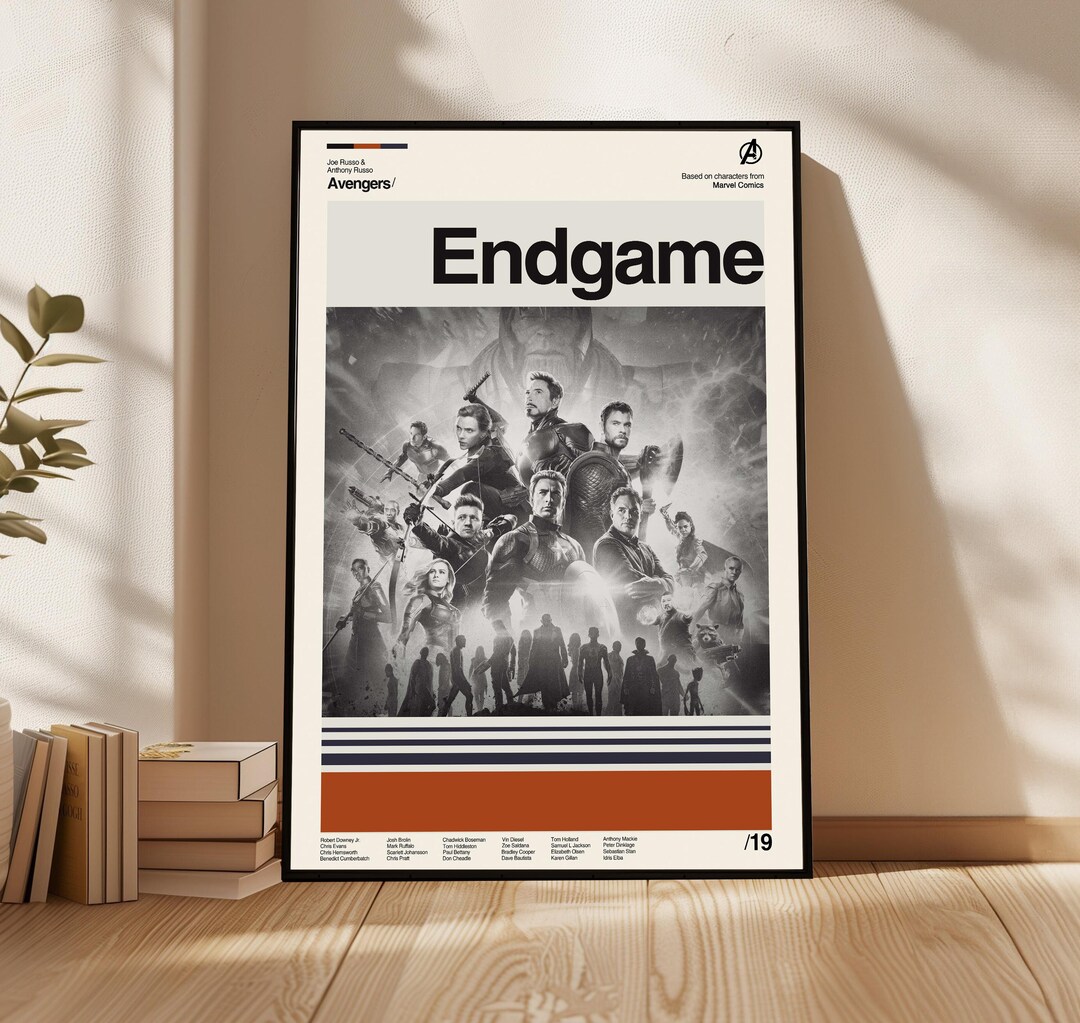 Avengers: End Game Poster, Avengers Poster, Marvel Comics Poster, Mid ...