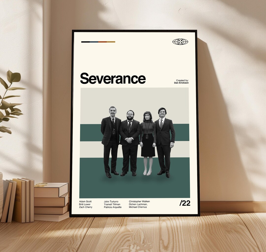Severance TV Show Poster, Severance Poster, Mid Century Modern Art ...