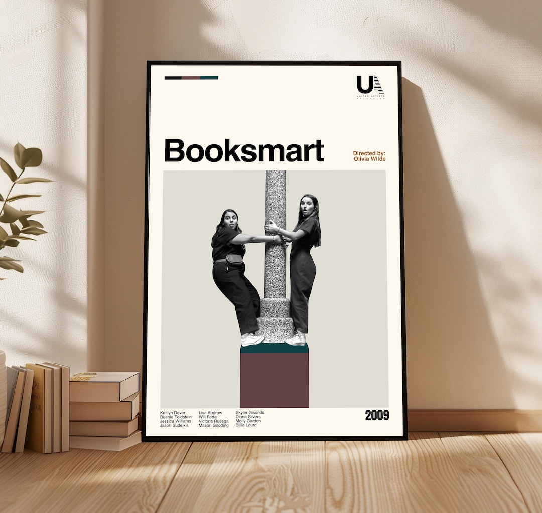 Booksmart Movie Poster, Olivia Wilde Poster, Retro Poster, Mid Century ...