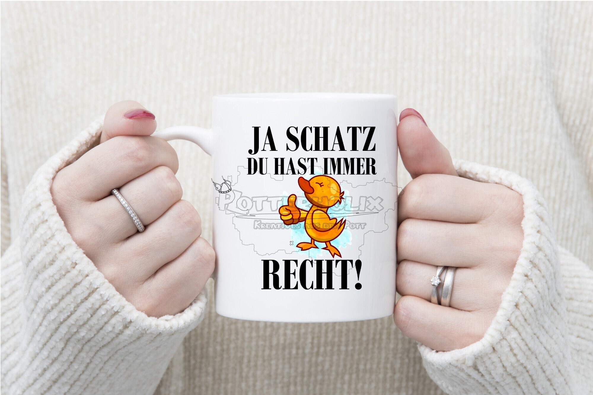 Sublimations-Datei Ja Schatz, du hast recht mit Ente - Etsy.de