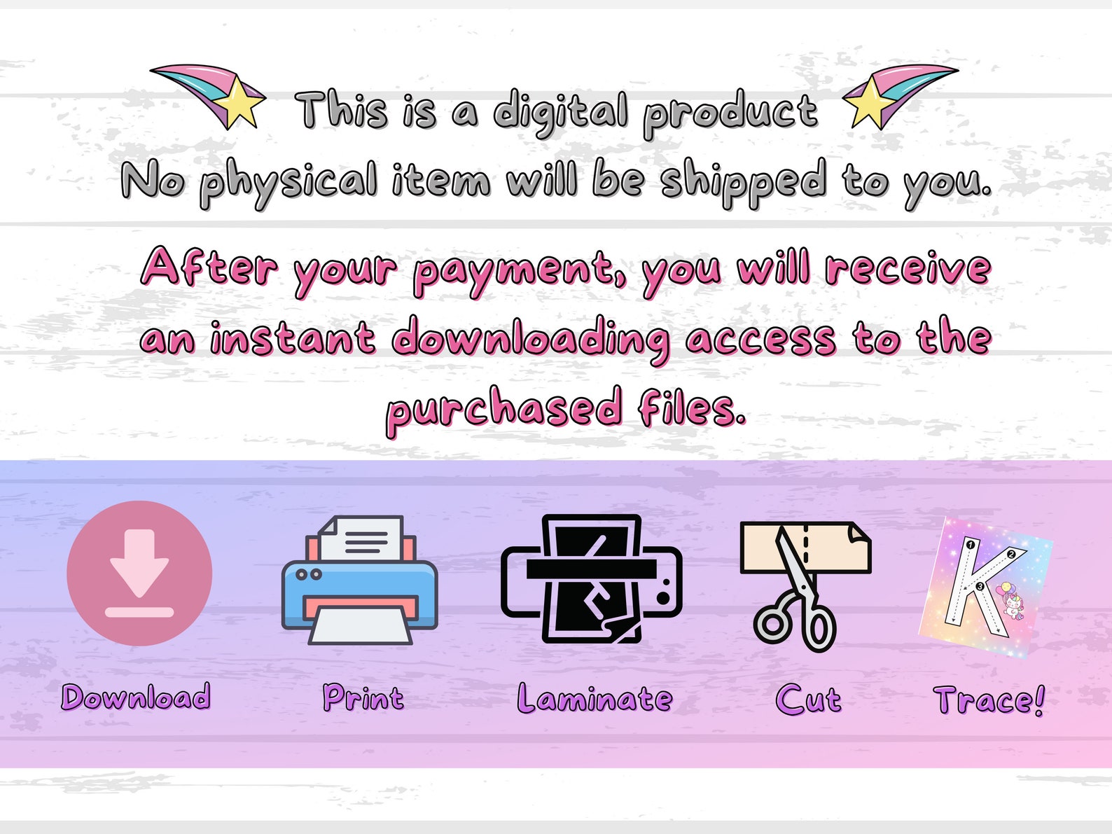 Unicorn Tracing Cards, Alphabet Tracing Cards, Alphabet Flash Cards ...