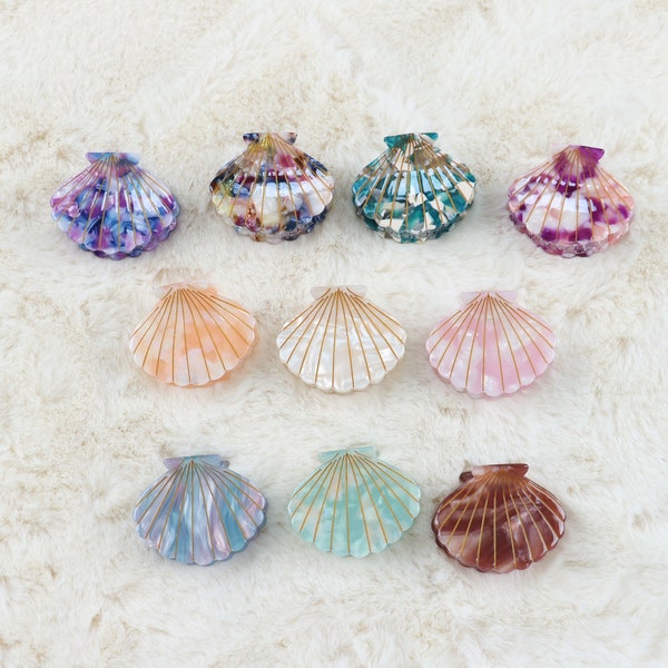 Sea Shell Hair Clips - Etsy