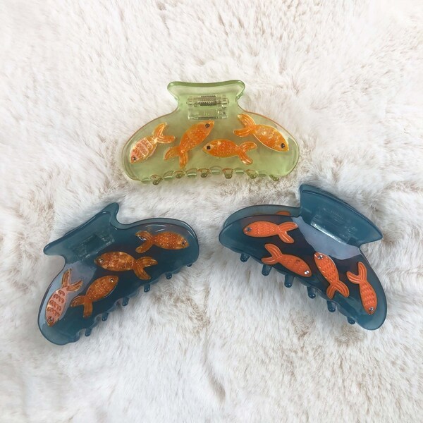 Goldfish Hair Clip - Etsy