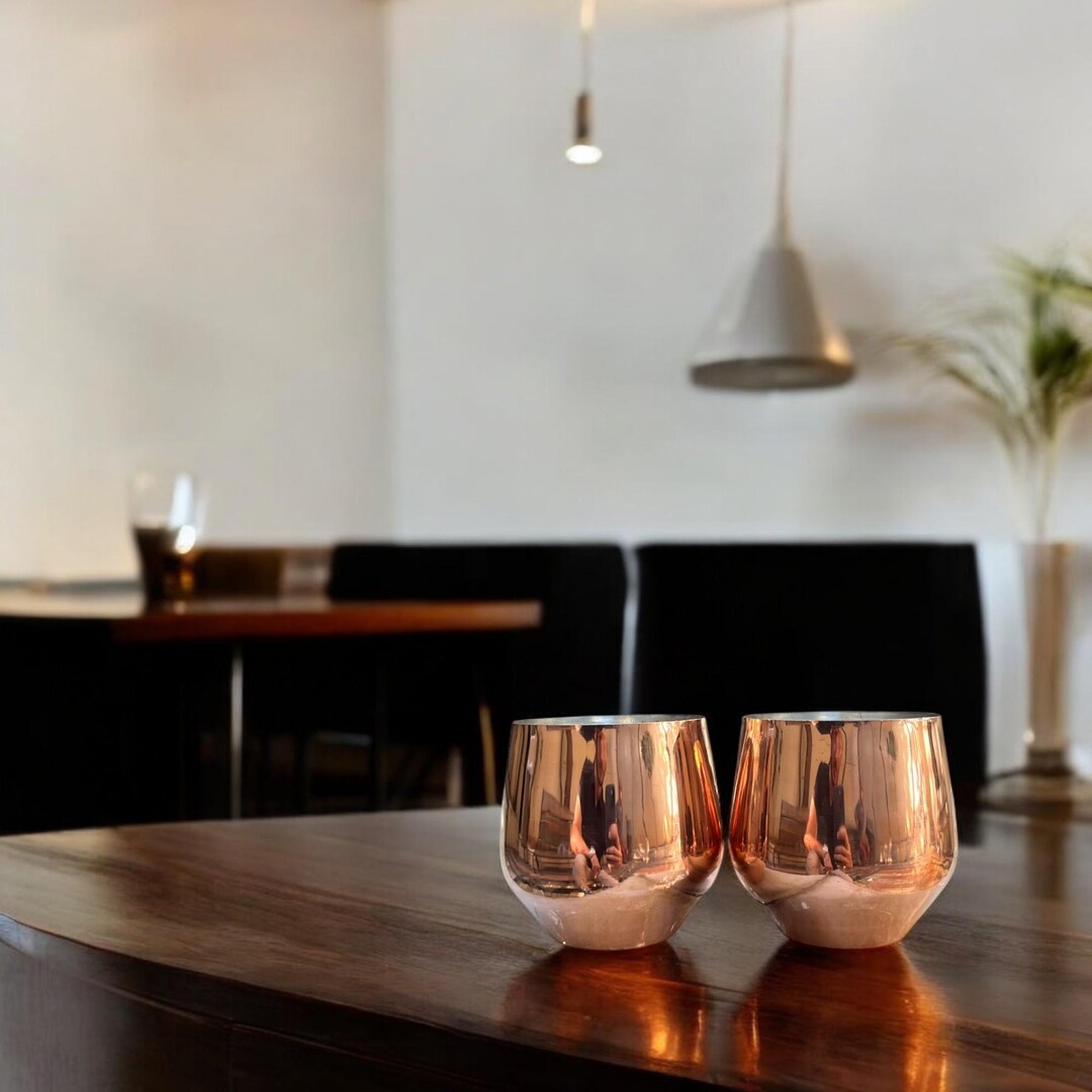 Copper Cocktail Glass, Handmade Copper Cocktail Tumbler, Pure Copper ...