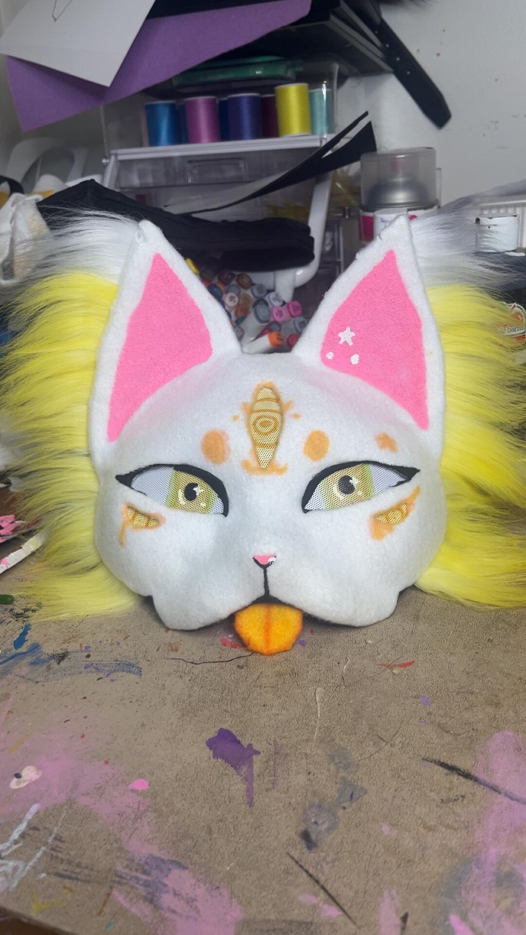 Therian Angel-inspired Cat Mask - Etsy