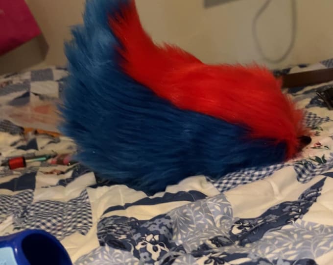 Blue and Red Fursuit Tail - Etsy
