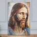 Printable Jesus Portrait - Christ Artwork - Digital Yeshua Wall Decor ...