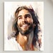 Printable Jesus Profile Art Jesus Art Jesus Print Digital Jesus Art ...