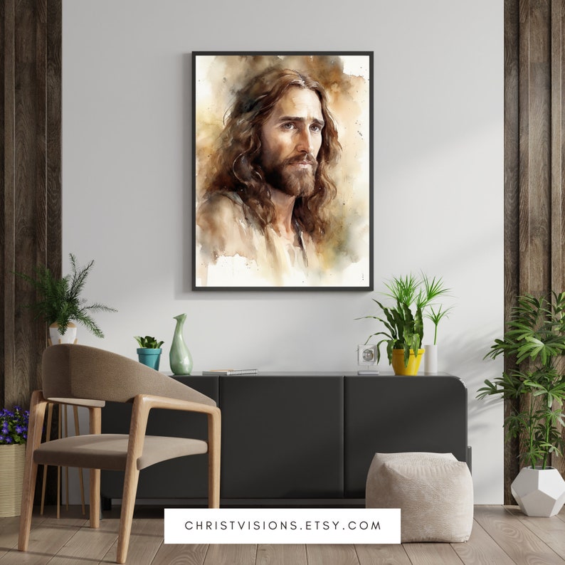 The Savior Jesus Framed Christian Wall Art Jesus Wall Art Bible Art ...