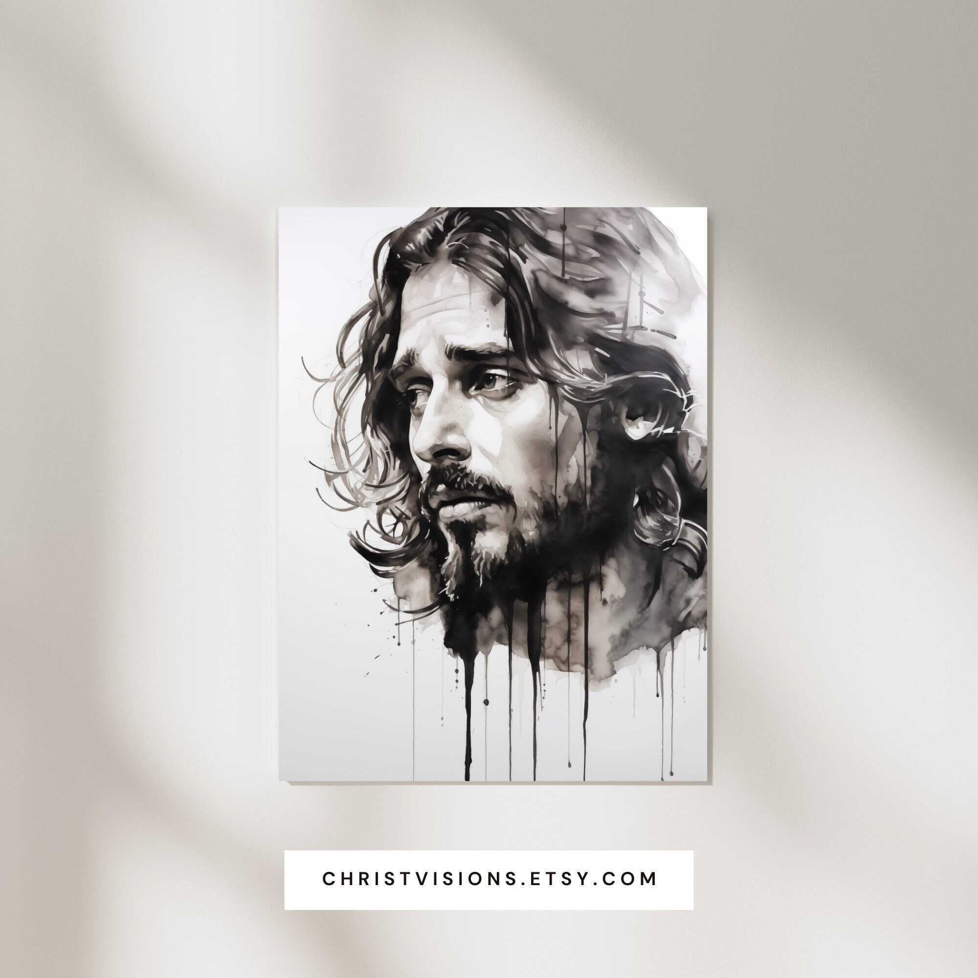 Digital Jesus Christ Picture Printable Art | Christian Prints | Jesus ...