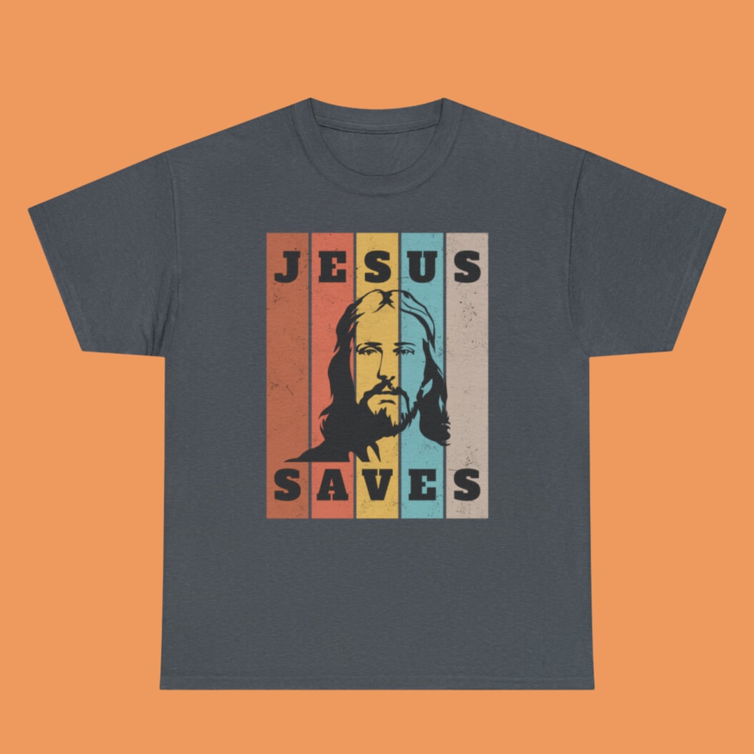 Jesus Saves Trendy Christian T-shirt Bible Shirt 90s Style Grunge Shirt ...