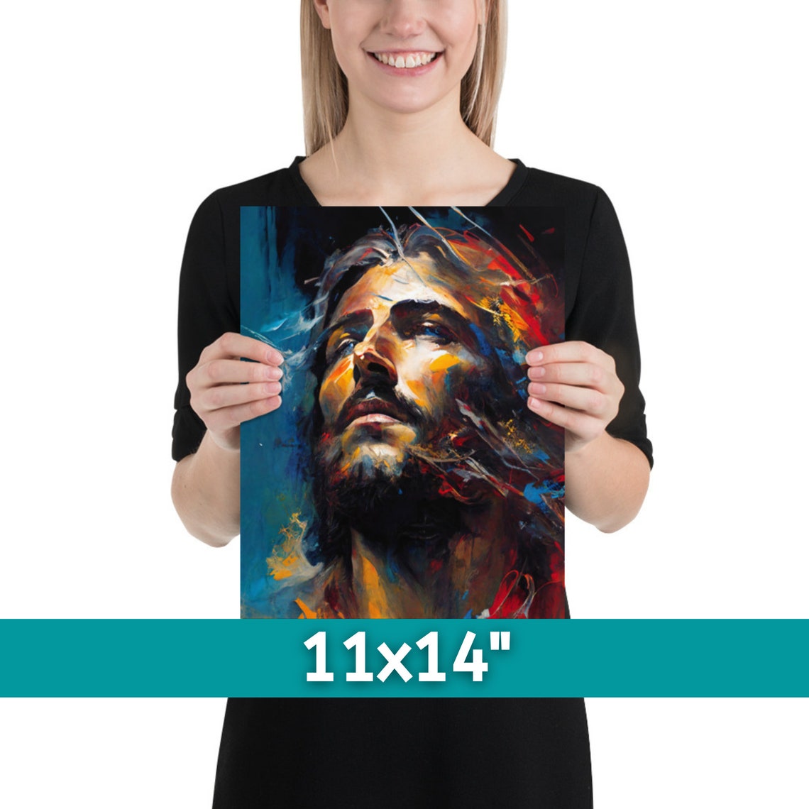 Jesus Christ Modern Art Print Christ Painting Modern Christian Art ...