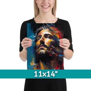 Jesus Christ Modern Art Print Christ Painting Modern Christian Art ...