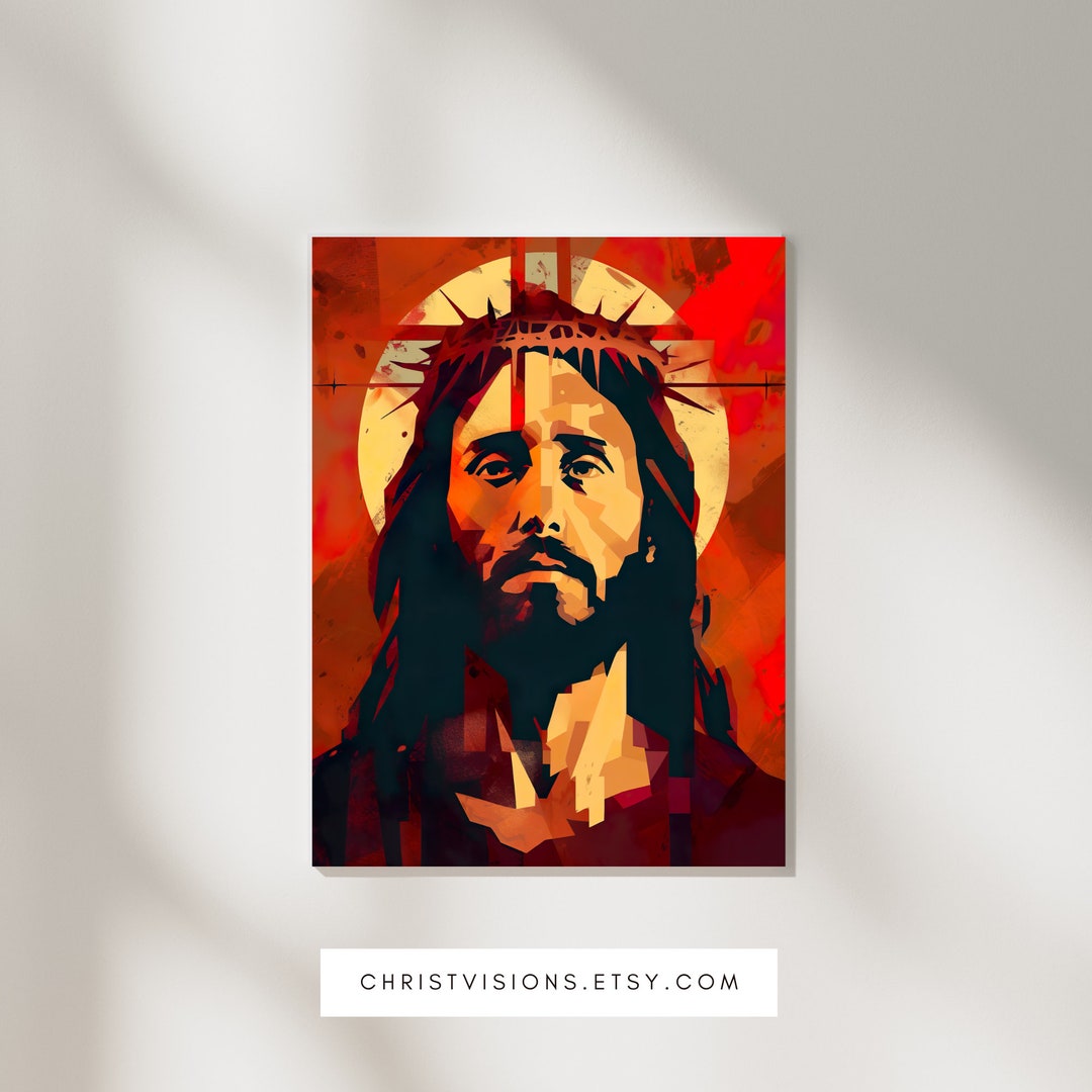 Jesus Digital Art Jesus Printable Art Christian Printables - Etsy