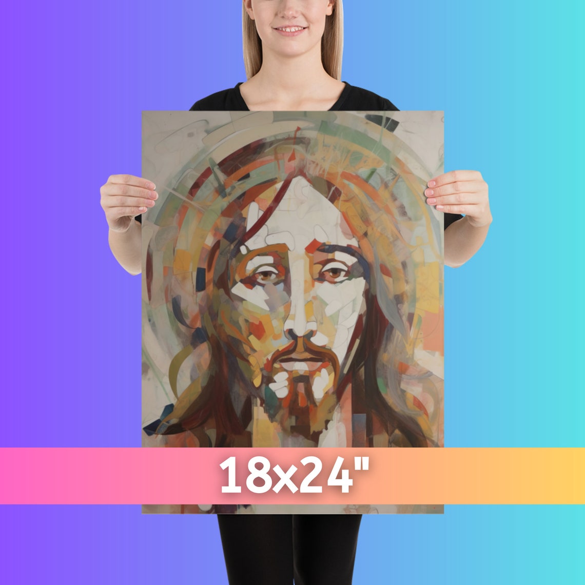 Jesus the Christ Modern Art Christian Wall Art Jesus Painting ...