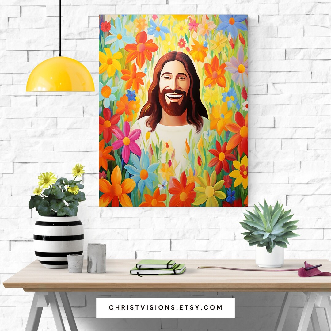 Sunday School Jesus Art Bible Art Christian Poster Christian Kids Room ...