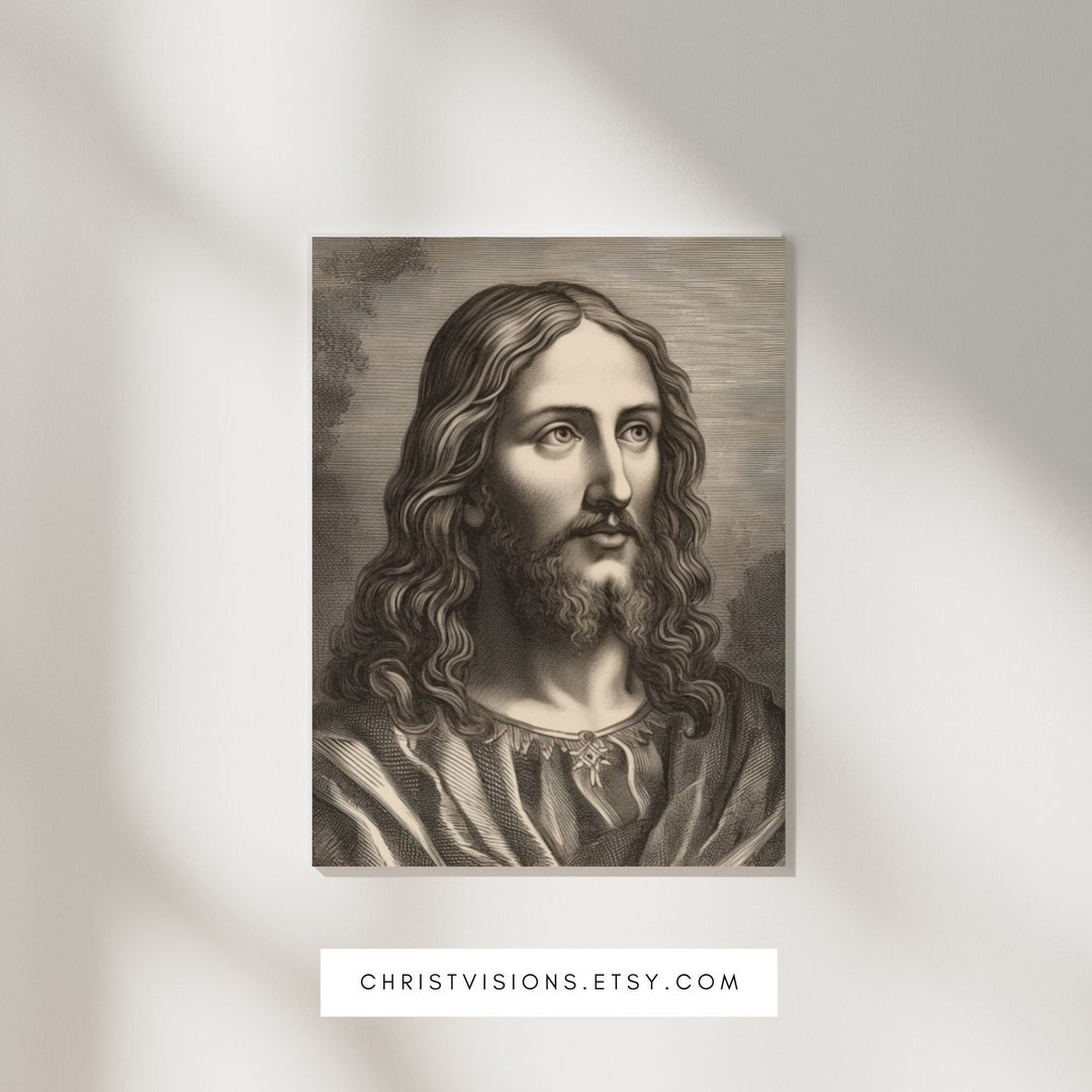 Traditional Catholic Printable Jesus Art | Jesus Digital Art ...