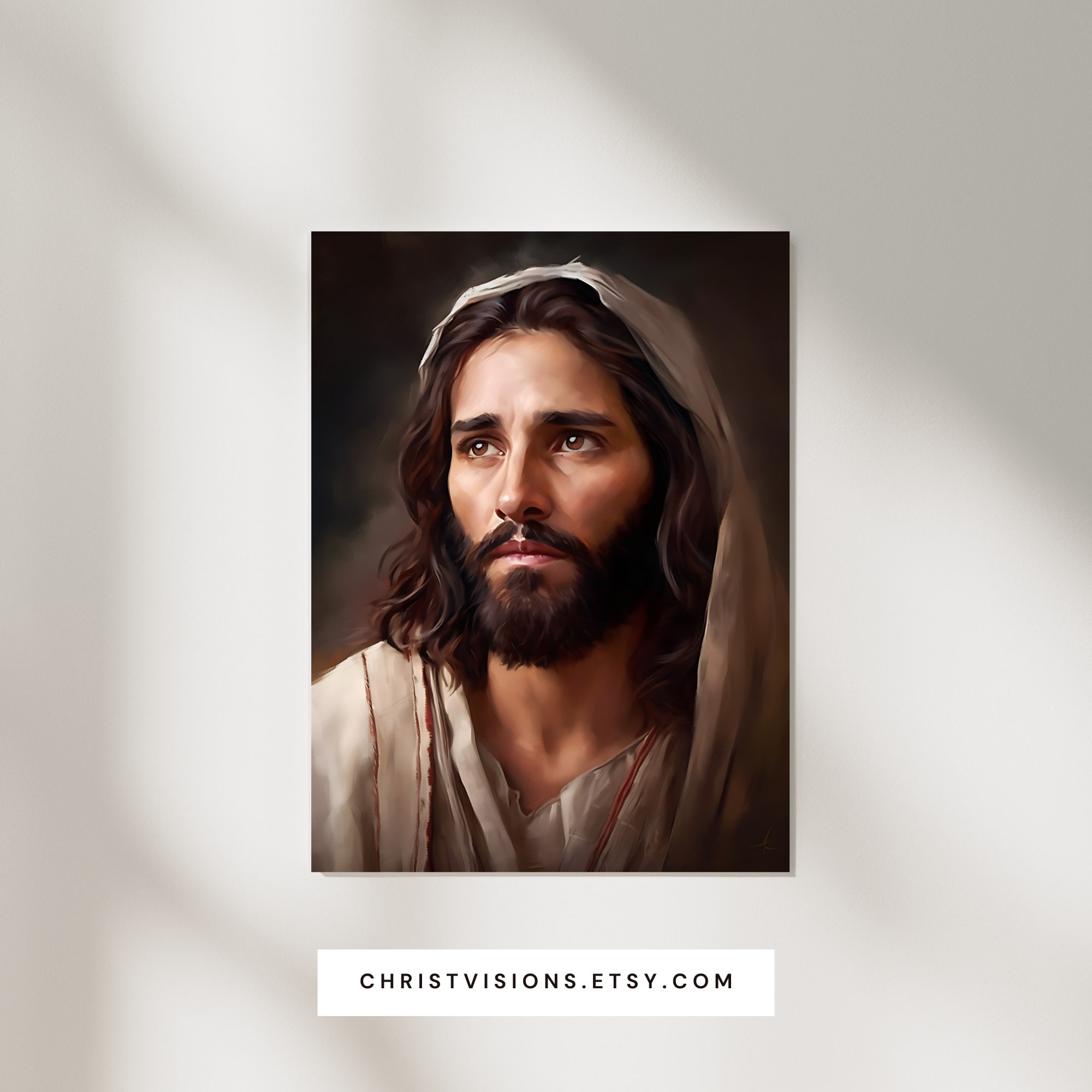 Digital Jesus Painting | Printable Jesus Art | Jesus Print | Christ ...