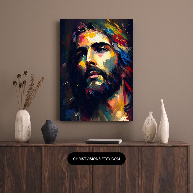 Christian Art Print Jesus Art Christian Wall Art Modern Christian Art ...