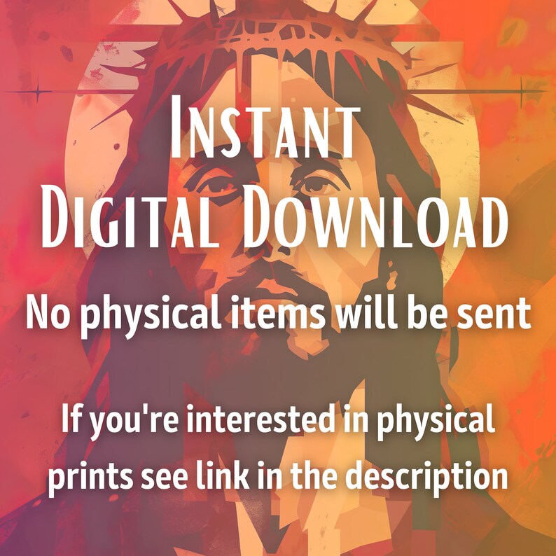 Jesus Digital Art Jesus Printable Art Christian Printables Jesus Poster ...