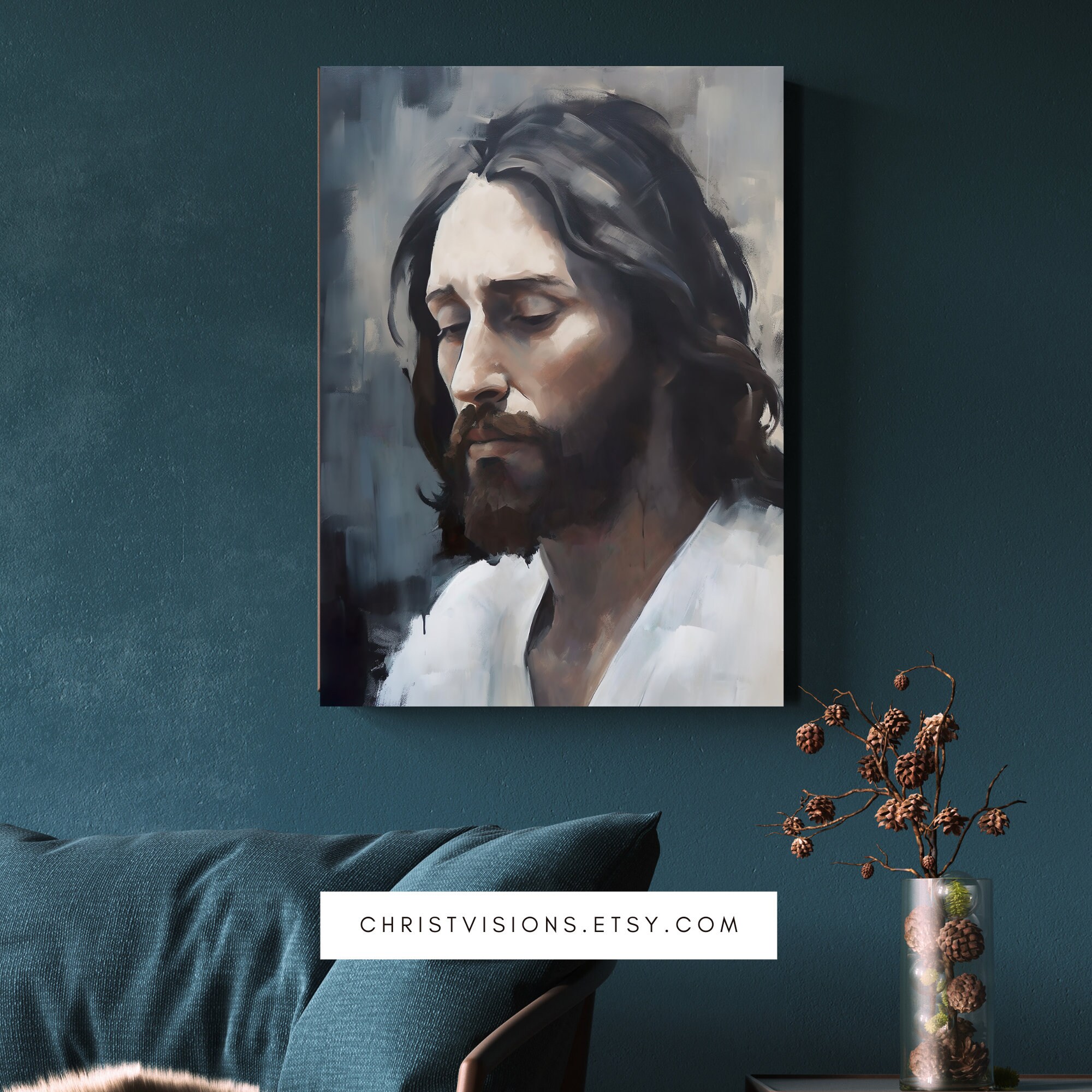 Jesus Son of Man Digital Christian Art | Christian Printables | Jesus ...
