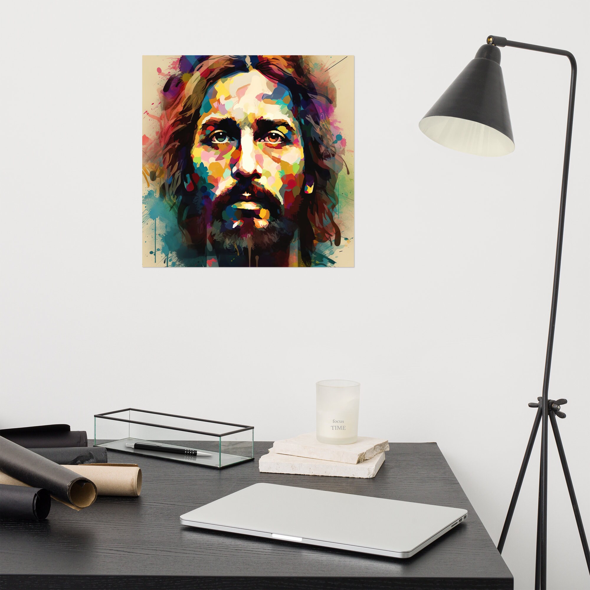 Christian Digital Art Jesus Portrait | Christian Printables | Jesus ...