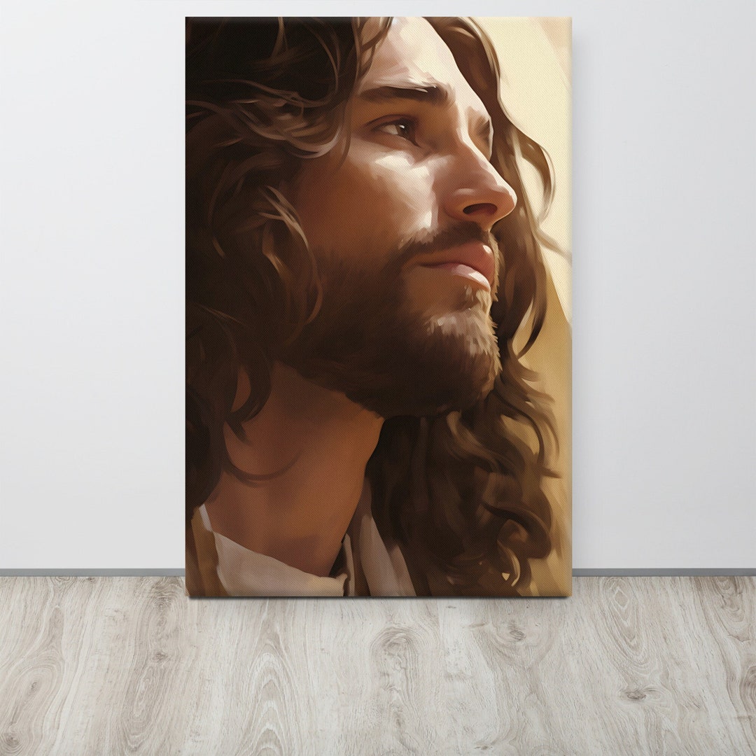 Christ's Grace Jesus Canvas Print Jesus Art Print Jesus Christ Print Jesus Portrait Christian ...