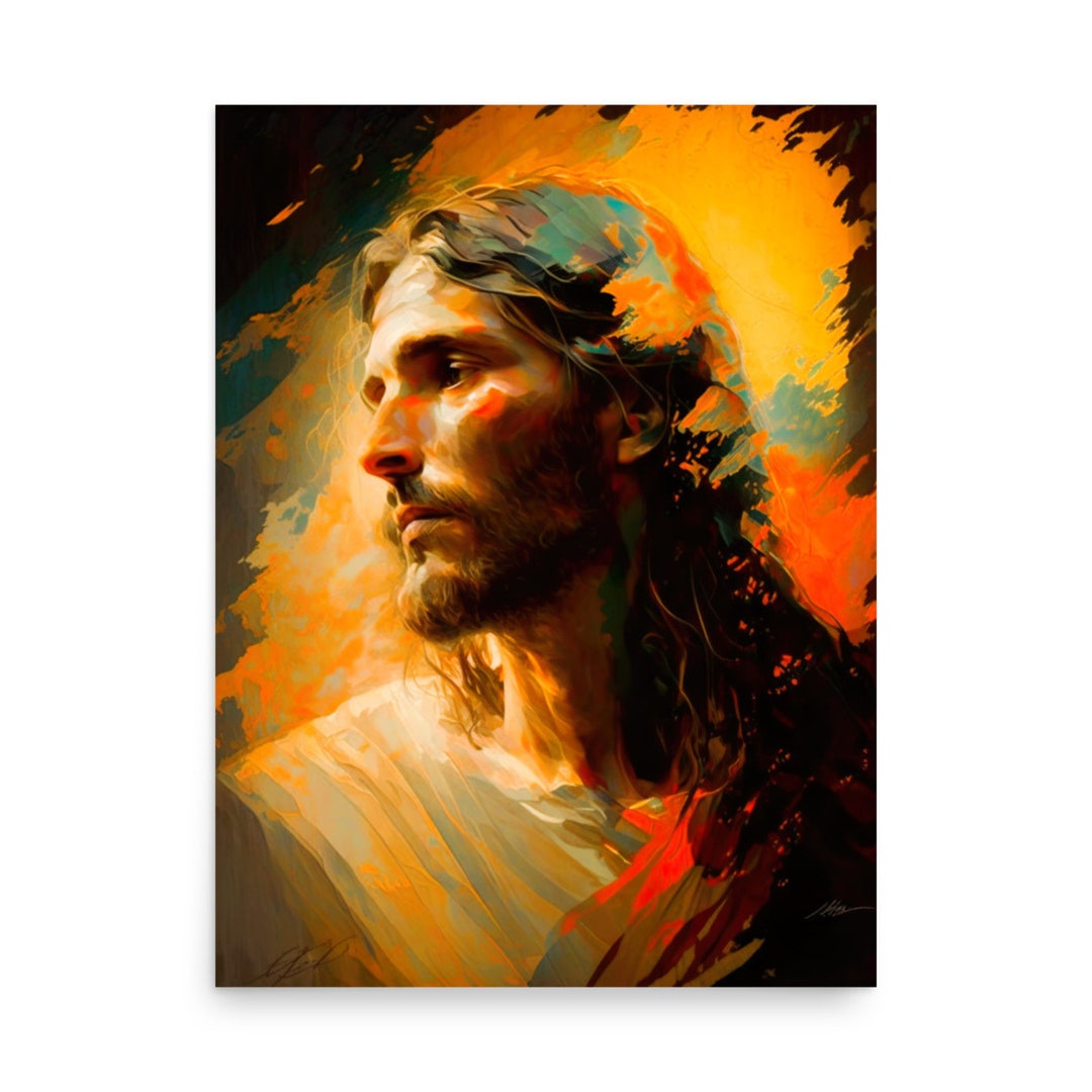 Jesus Christ Digital Art | Jesus Printable Art | Printable Christian ...